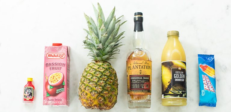 Tropical Raketje: tropische cocktail in 3 laagjes I Cocktailicious.nl